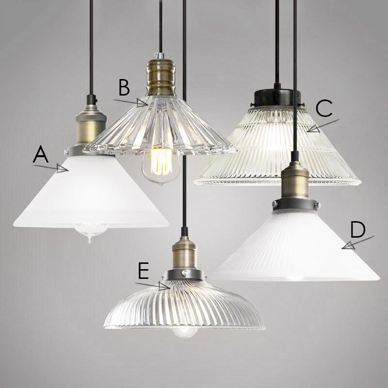 Fluted Glass Pendant Light